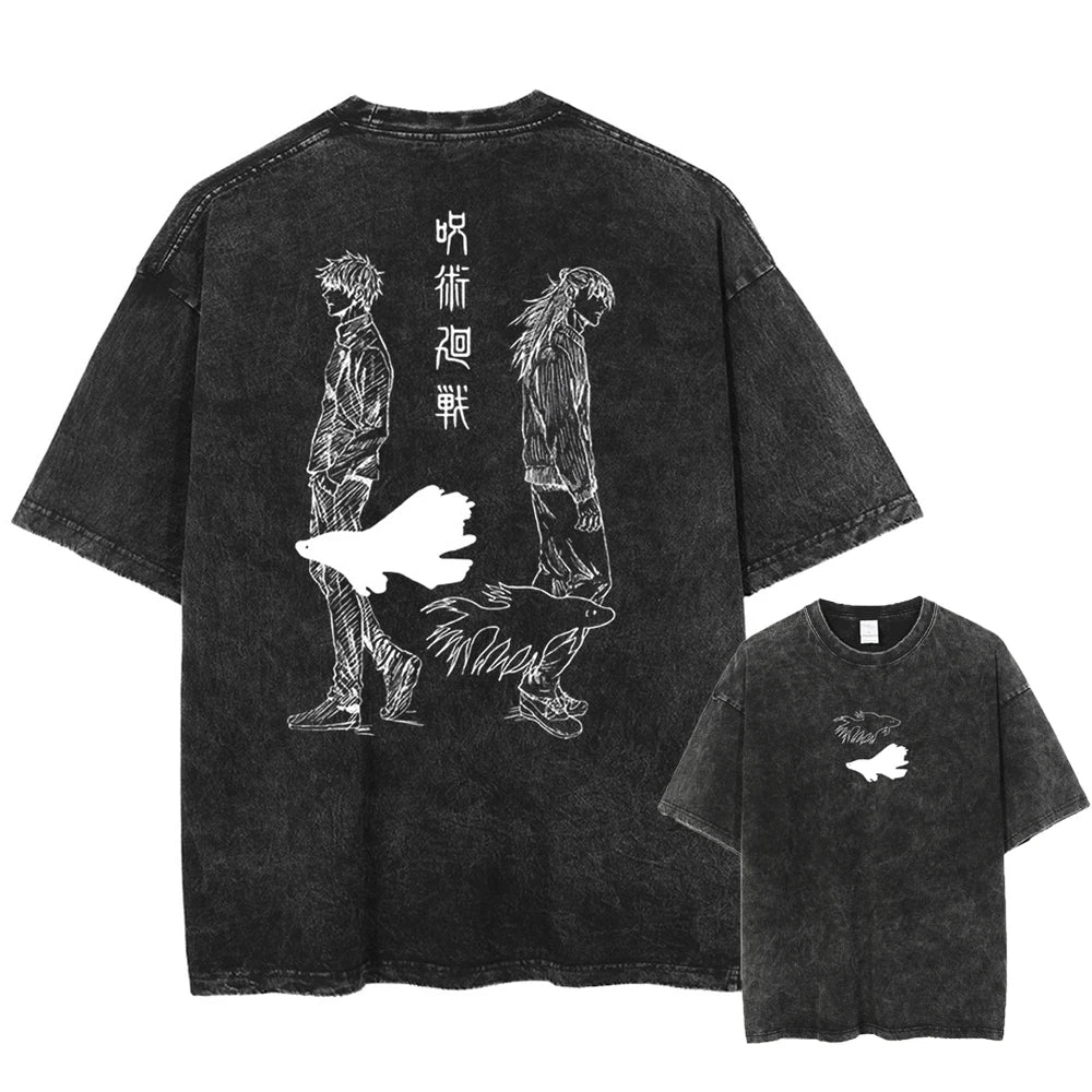 Gojo X Geto Vintage T-shirt – Levi Crew Store