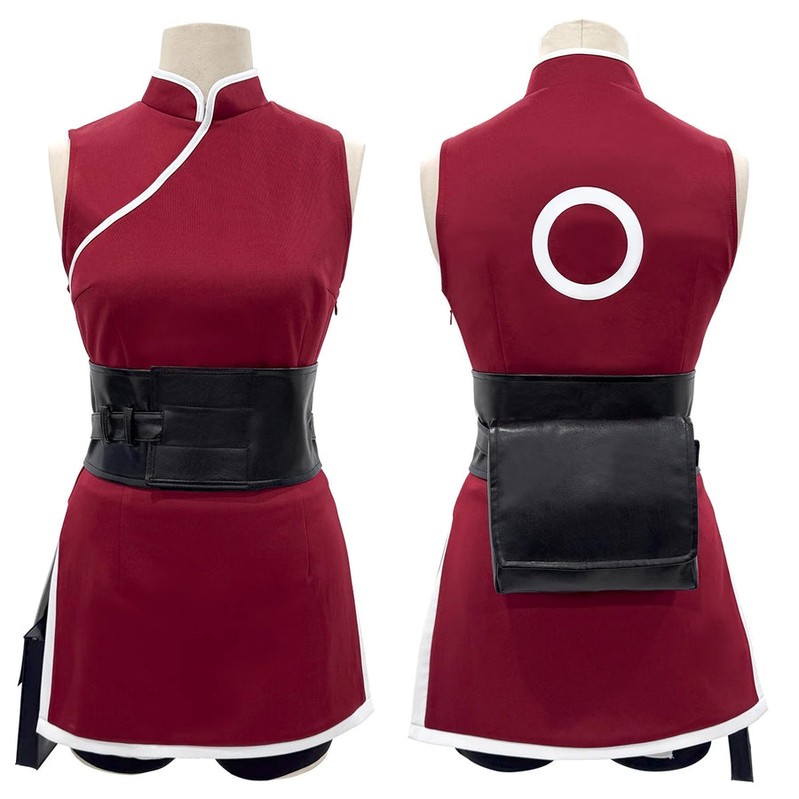 Sakura Haruno Cosplay Costume – Naruto Shippuden – Levi Crew Store