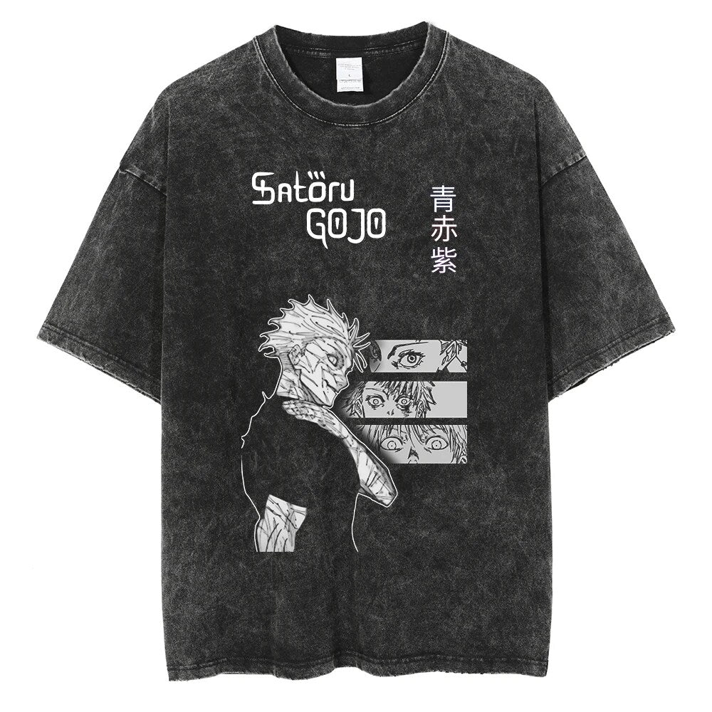 Gojo VS. Sukuna Final Battle Vintage T-shirt – Levi Crew Store